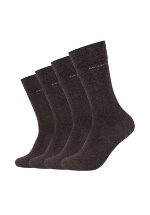 Camano Online Unisex ca-soft Socks 4er Pack, Gr&ouml;&szlig;e 43/46,dark brown melange