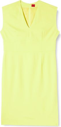 HUGO BOSS Womens Kemanda Dress, Bright Yellow735, Regular fit