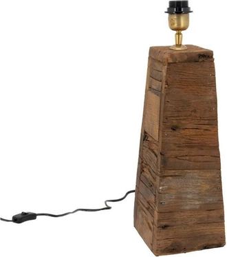 Aubry Gaspard Aubry Gaspard - Pied de lampe en bois recyclé H49