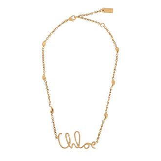Chlo&eacute; Halskette mit Logo - - Accessories - Damen - Gelb - ONE SIZE