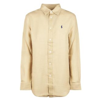 Polo Ralph Lauren Femme, Blouses et Chemises, Beige, Taille: 42 FR 17/1 PD Linen