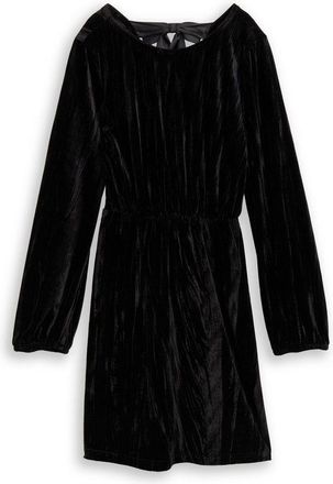 Tom Tailor Sommerkleid Kleider & Jumpsuits Mini-Samtkleid mit Schleifen-Detail