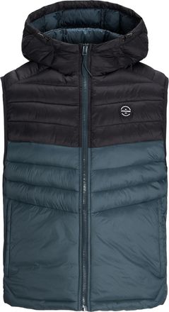 Jack & Jones Herren Jjesprint Bodywarmer Hood Weste, Magical Forest/Detail:Black Blocking, XS
