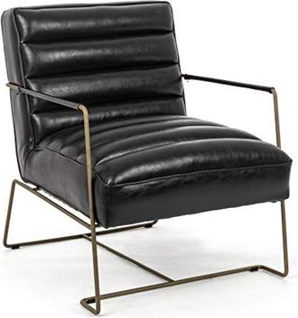 Konte Design Fashion Commerce FC0746125 Sessel Kunstleder, Schwarz, 1 Stück