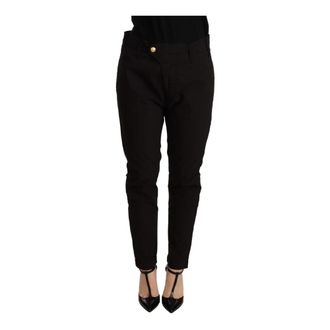 Cycle Schwarze Baggy Hose mit Rei&szlig;verschluss - - Jeans - Damen - Schwarzk - W27