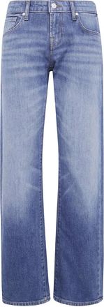 7 For All Mankind Femme, Jeans, Bleu, Taille: W29 Denim droit taille basse large avec ceinture