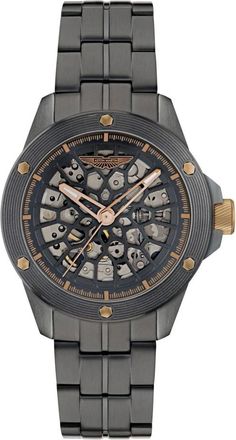 Aston Martin Homme, Accessoires, Noir, Taille: ONE Size Thrill Rim Design Edition Automatic Skeleton