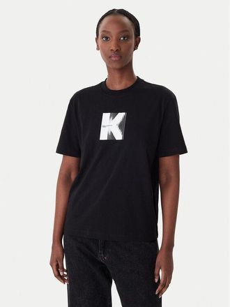Karl Lagerfeld T-Shirt B1W17055 Schwarz Relaxed Fit