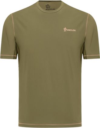 Moncler Moncler Polartec Delta T-shirt, Men, Green, Size: Xl