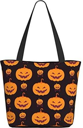 AOOEDM Happy Halloween Pumpkin Ladies Shopping Bag 13x11x7in.Le cadeau parfait pour la Saint-Valentin.Cest de la Saint-Valentin pour maman, fille, &eacute;pouse, et