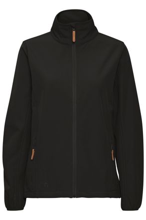 North Bend NBCorrina Damen Softshell Jacke Funktionsjacke wasserdicht atmungsaktiv winddicht Wassersäule 8000mm W-PRO Wetterschutzsystem, Größe:40, Farbe:Black (
