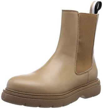BOSS Femme Jacob Chelsea-c Bottes de Cheville, Beige Moyen 260, 36 EU