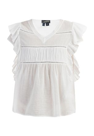 Dreimaster Dreimaster Blusenshirt Damen Wollwei&szlig;