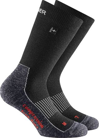 Rohner Unisex Compression Trek Light Socken, schwarz, 42|43|44