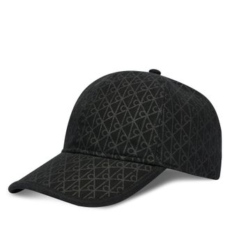 Calvin Klein Cap Calvin Klein Emblem Print W Leather Patch Cap LV04D5029G Schwarz