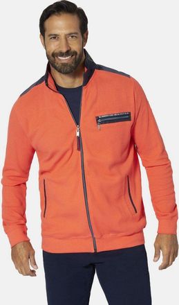 Jan Vanderstorm Sweatjacke LEEVEN mit Schulterbesatz