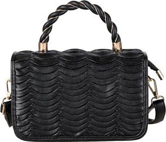 Pierre Cardin Sac &agrave; bandouli&egrave;re femme Polyur&eacute;thane Polyur&eacute;thane 27x13x10 cm 8391-HONG02, Noir, Taille unique