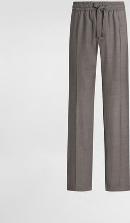 Dolce & Gabbana Birds Eye Wool Jogging Trousers - Mann Hosen Und Shorts Multicolor 46