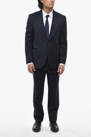 Corneliani Anzug CERIMONIA ACADEMY mit Schalkragen aus Satin Corneliani