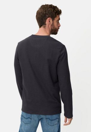 Camel Active Henleyshirt Henleyshirt mit Knopfleiste Langarm