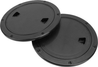 Generic Runde Deckplatte, Langlebiges ABS-Material, Inspektionslukenabdeckung f&uuml;r Marine-Yachten, Ideal f&uuml;r die Bootswartung und den Innen-/Au&szlig;enbereich (Blac
