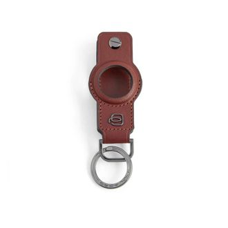 Piquadro Porte-cl&eacute;s en cuir pour AirTag avec pince &agrave; billets - Homme - Accessoires - Brun - Taille: ONE Size