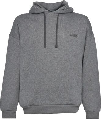 Ermenegildo Zegna long-sleeve hoodie - Grau