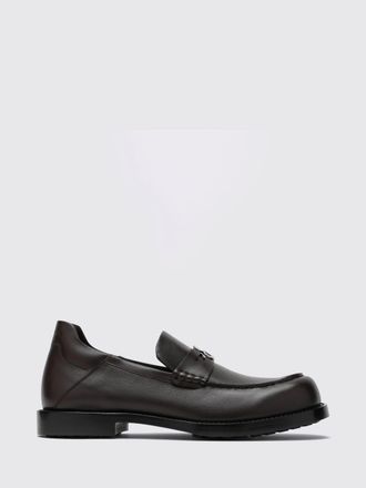 Balenciaga Mocassins Penny Comfy en cuir lisse avec logo BB m&eacute;tallique