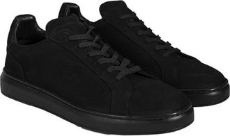 Desa Chaussures &agrave; Lacets en Cuir Man - Semelle r&eacute;sistante &agrave; labrasion, Talon Plat, Respirantes | Noir - 40