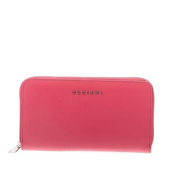 Orciani Portemonnaie - Full Zip Fuchsia Leather Wallet - Gr. unisize - in Rosa - f&uuml;r Damen