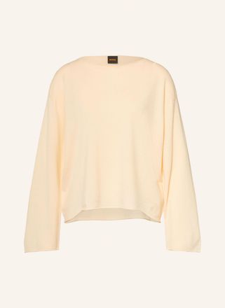 HUGO BOSS Pullover Faprosa Mit Cashmere weiss