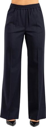 Max Mara Femme, Pantalons, Bleu, Taille: 36 FR Petra Wide Pantalons
