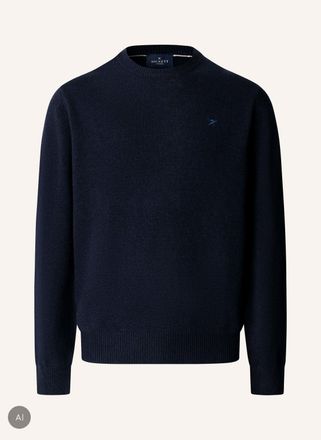 Hackett Pullover Lambswool Crew blau