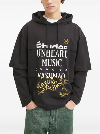 &Eacute;tudes Studio hoodie &agrave; imprim&eacute; graphique - Noir