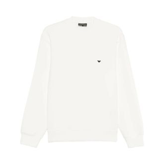Emporio Armani Logo Baumwoll-Hoodie - - Sweatshirts & Hoodies - Herren - Wei&szlig; - XL