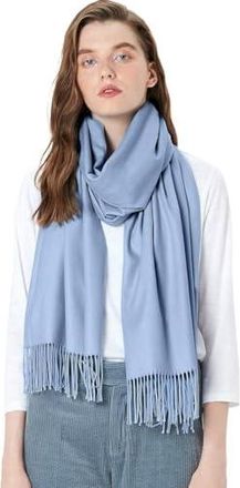 Maamgic Foulard Echarpe xxl echarpe printemps Femme Homme 200 * 70CM Hiver Touch&eacute; Soyeux Multi-Couleur El&eacute;gant Ch&acirc;le Doux pour Mariage Party Soiree, Bleu Ciel