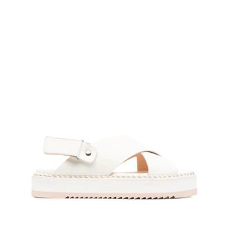AGL Flat Sandalen - - Shoes - Damen - Wei&szlig; - 40 EU