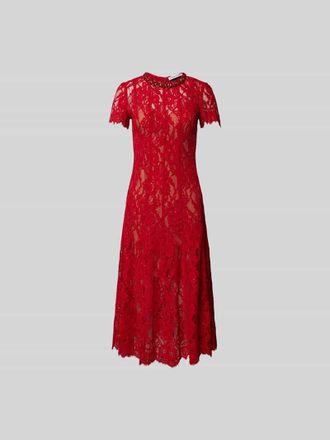 Self Portrait Midikleid aus floraler Spitze