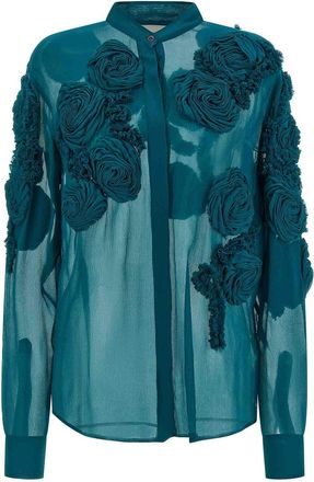 Dries Van Noten Hemd - Gr&uuml;n