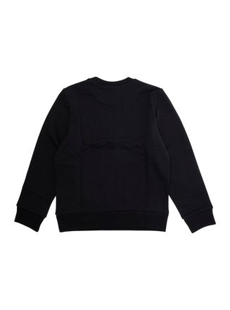 N&deg;21 Boys Crewneck Sweatshirt Black Cotton Hoods & Sweatshirts