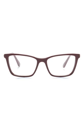 Swarovski lunettes de vue SK2015 &agrave; monture rectangulaire - Rouge