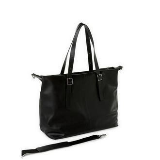 Saison 1865 Wochenendtasche aus Leder - Schwarz