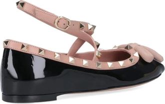 Valentino Garavani Loafer - Ballerina Rockstud - Gr. 38 (EU) - in Schwarz - f&uuml;r Damen