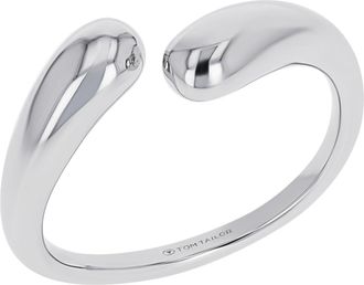 Tom Tailor Tom Tailor Ring f&uuml;r Damen, Edelstahl, 9 mm, silber, Geschenkidee, kommt in Schmuck Geschenk Box, 2100659