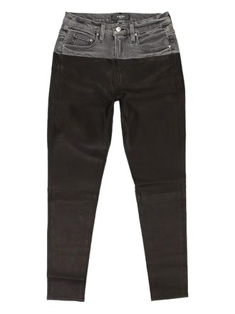 Amiri Hose aus Leder - Schwarz