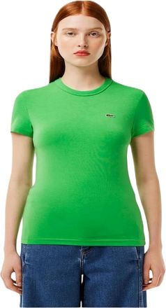 Lacoste T-Shirt f&uuml;r Damen, Rundhalsausschnitt, Schmal (Gr&uuml;n)