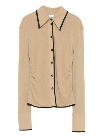 Nanushka polo à boutonnière - Tons neutres