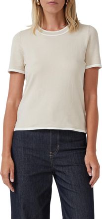 s.Oliver Kurz&auml;rmeliger Strickpullover mit Kontrastdetails