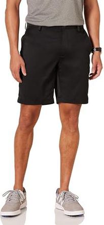 Amazon Essentials Short de Golf Extensible Coupe Ajustée Homme, Noir, 33W