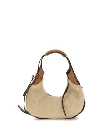 Moschino Handle Me Hobo Bag - Beige